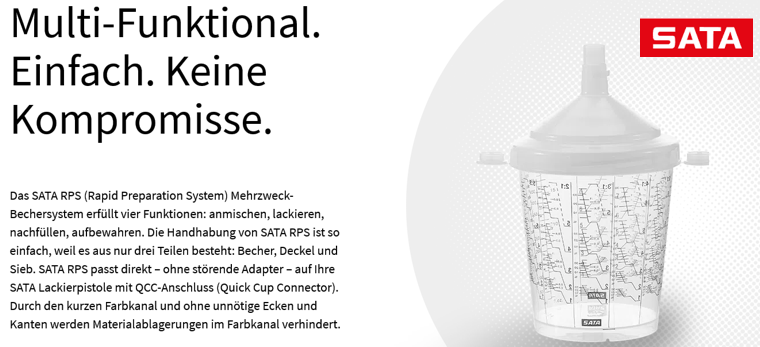 Autolackshop.at - SATA Kunststoff Becher